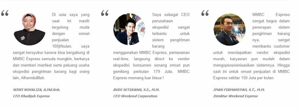 Bisnis Keagenan Multiekspedisi MMBC Express - Nusa7 Travel